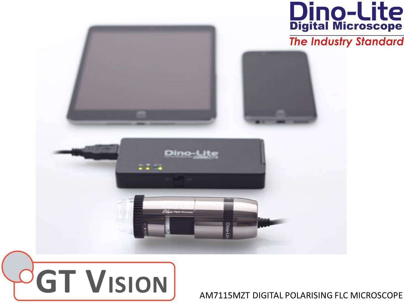 Dino-Lite AM7115MZT Pro Digital Polarising FLC Microscope 20-220x High ...