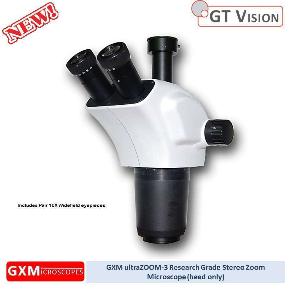 ultraZOOM-3 Research Grade Stereo Microscope 7X-63X Trinocular Choice ...