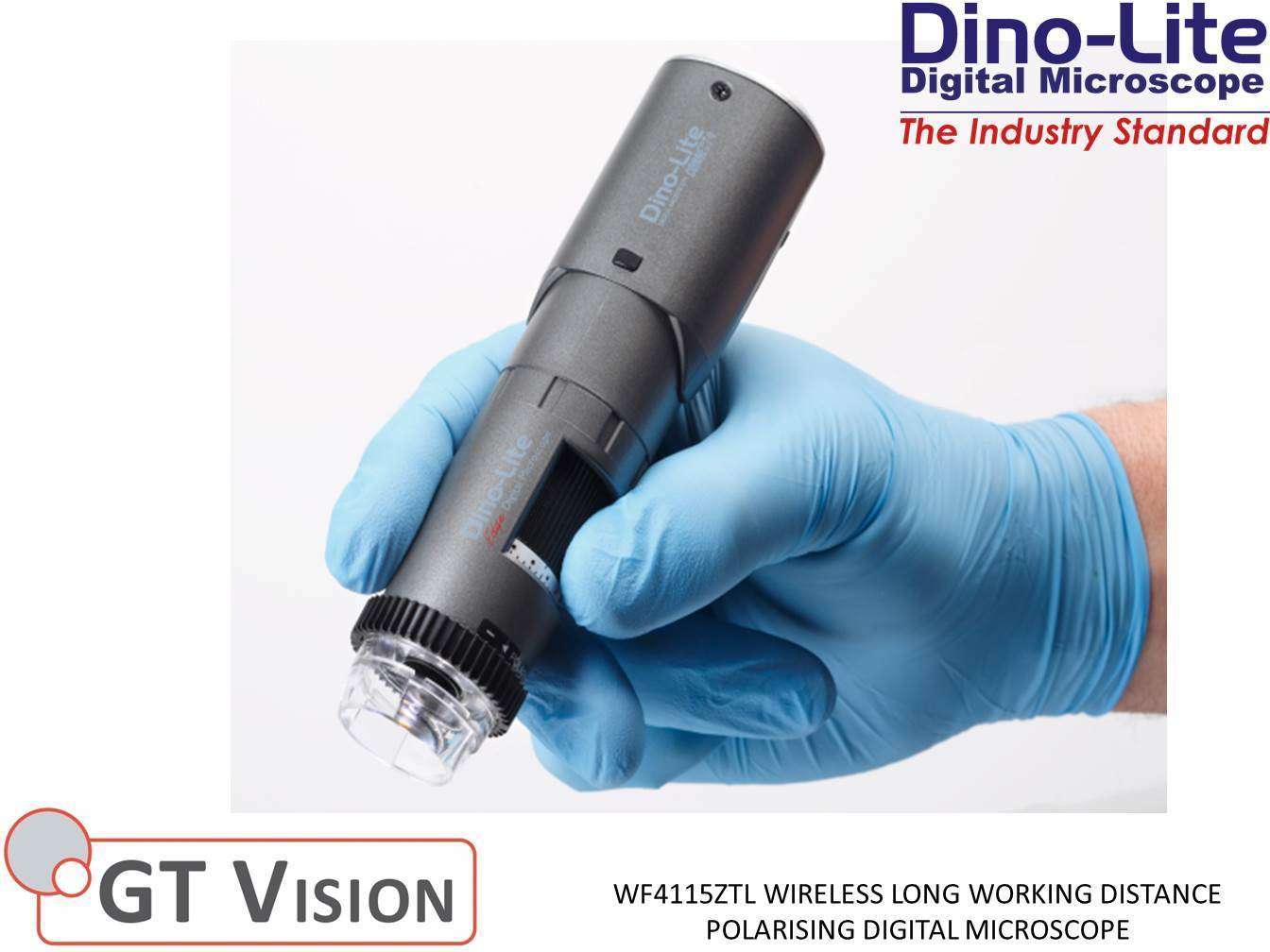 Dino-Lite WF4115ZTL Digital Wireless LWD Polarising Microscope 10-140X